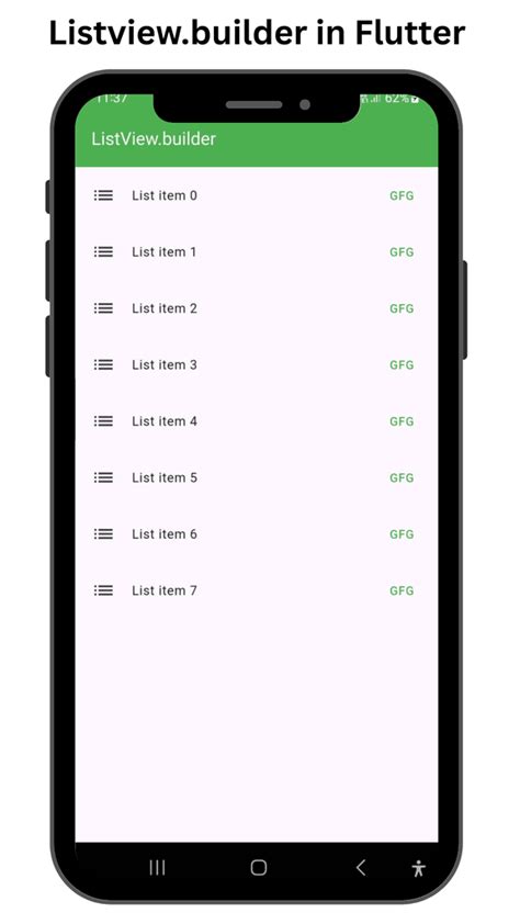 Listview Builder In Flutter GeeksforGeeks