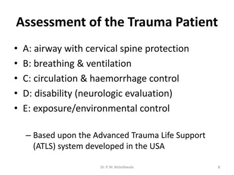 Triage Trauma Triage Resuscitation And Monitoring Pptx