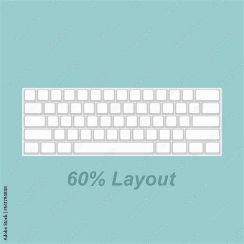Assorted Mechanical Keyboard Layout Vectors Computer Keyboard Icons Illustration Desk Setup