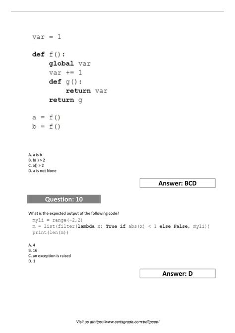 Ppt Pcep Practice Test Upgrade Abilities In Python Powerpoint