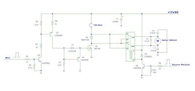 PWM Motor Controller With Forward And Reverse IC Schematics