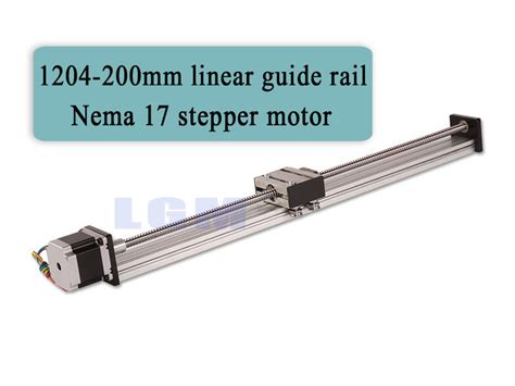Cnc Rail Kit 1204 Linear Guide Rail Linear Stepper Motor Nema 17 Effective Stroke 200mm Lg001