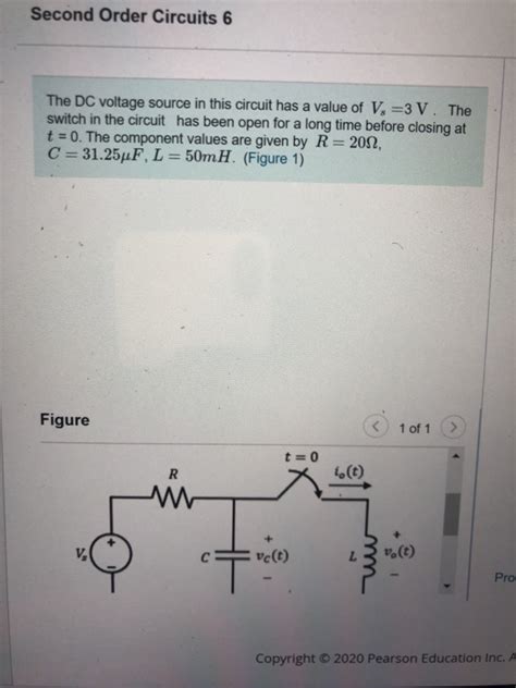 Solved The DC Voltage Source In This Circuit Has A Value Of Chegg Com