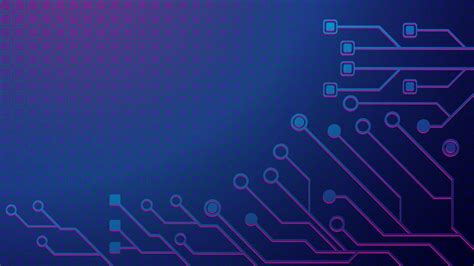 Cyberpunk Circuit Board Background Design Template Abstract Technology Vector Illustration Sci