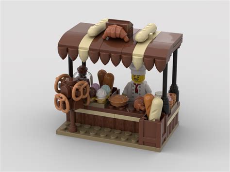 Moc Bakery Stand Lego Projects Lego Furniture Lego Castle