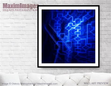 Art Print Of Flowchart Algorithm Diagram Background Wall Art Mxi19188