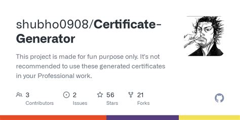 Certificate Generator Readme Md At Main · Shubho0908 Certificate Generator · Github