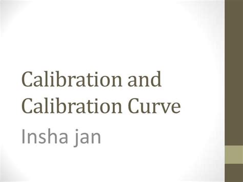 Overview Of Instrument Calibration Ppt Overview Of Instrument Calibration Ppt