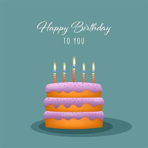 생일 케이크 프리미엄 벡터