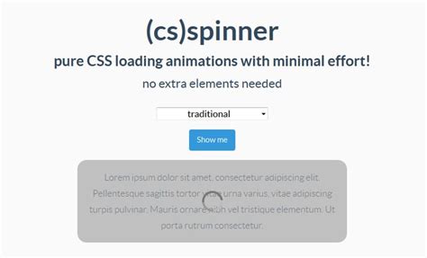 cs spinner pure css loading animations css coding tutorials coding