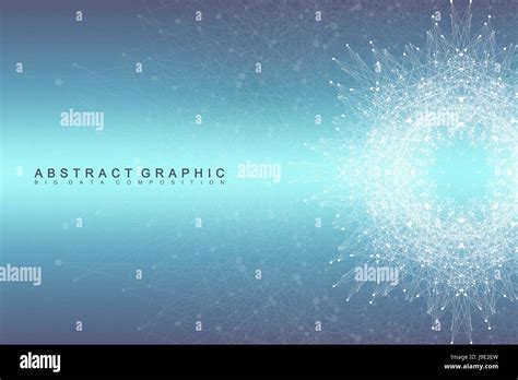 Graphic Abstract Background Communication Big Data Visualization Connected Lines With Dots