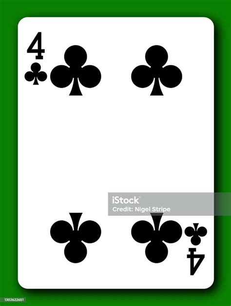 4 배경과 그림자 3d 일러스트를 제거하는 클리핑 경로와 카드를 재생 클럽의 네 0명에 대한 스톡 벡터 아트 및 기타 이미지