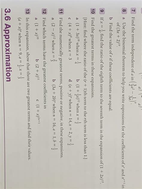 binomial theorem help r askmath