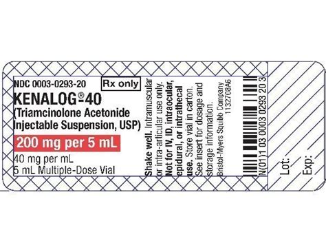 Kenalog 40 Fda Prescribing Information Side Effects And Uses