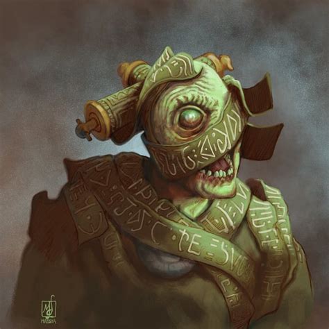 Scroll Golem By Matsya Das Rcharacterart