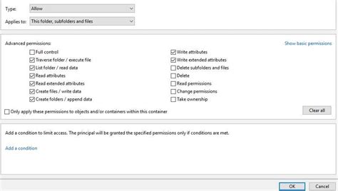 สอบถามครับ ผมตั้ง permission folder server เพื่อต้องการ