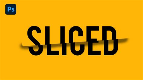 Photoshop Tutorial Sliced Text Effect In 2 Minutes Beginners 23 Youtube