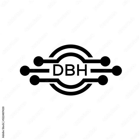 Dbh Letter Logo Dbh Best White Background Vector Image Dbh Monogram Logo Design For