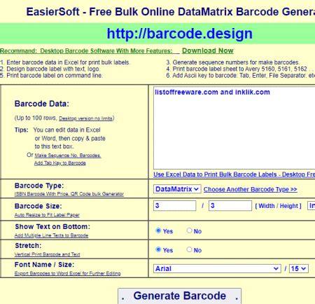 Best Free Online Data Matrix Barcode Generator Websites