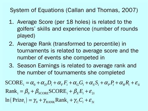 2 Stage Least Squares Regression Of A Linear Systems Of Equations