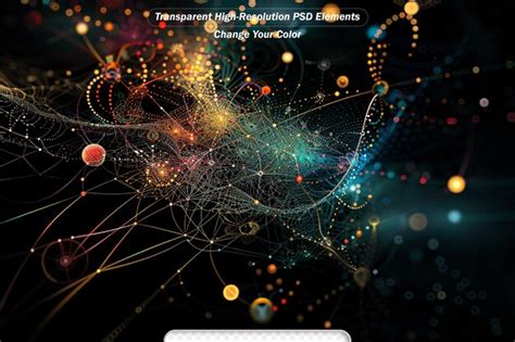 Premium Psd Molecular Structure Series Interplay Of Abstract Atoms On Abstract Background