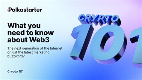 crypto 101 what you need to know about web3