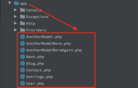 larachat articles overriding laravel s default models folder using