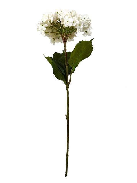 Wholesale Artificial Silk Flower Hydrangea Single Flower Head And Green