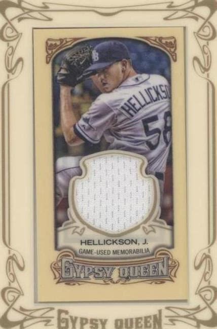 2014 Topps Gypsy Queen Framed Mini Relics Jeremy Hellickson Gmr Jh