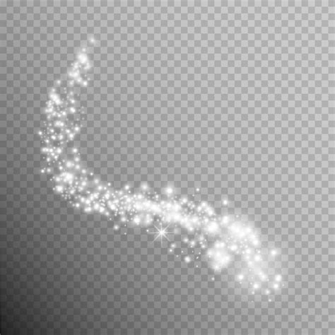 반짝이는 마법 먼지 입자 및 별 마술 효과 프리미엄 벡터