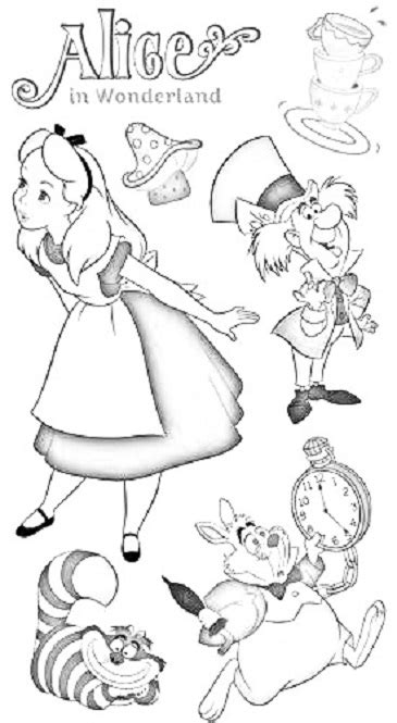 Alice In Wonderland Coloring Pages 10 Printable Sheets Simple To Draw