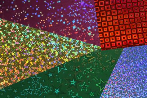 Hologram Sheet Fills In A Whole Screen Stock Photo Image Of Color