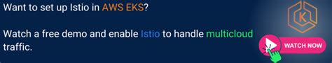 watch video to setup istio in aws eks imesh