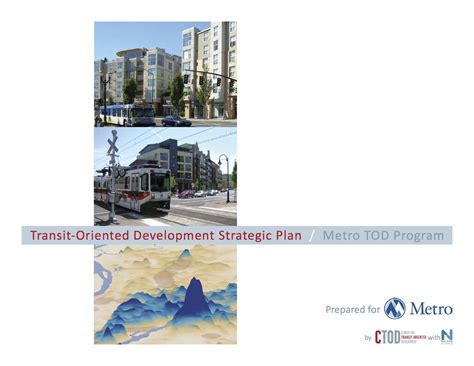 Transit Oriented Development Strategic Plan For Portland Metro Tod Program National Resources