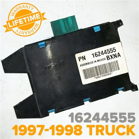 Rebuilt 16244555 Passlock Module 97 98 Chevy Truck Rebuiltcarparts