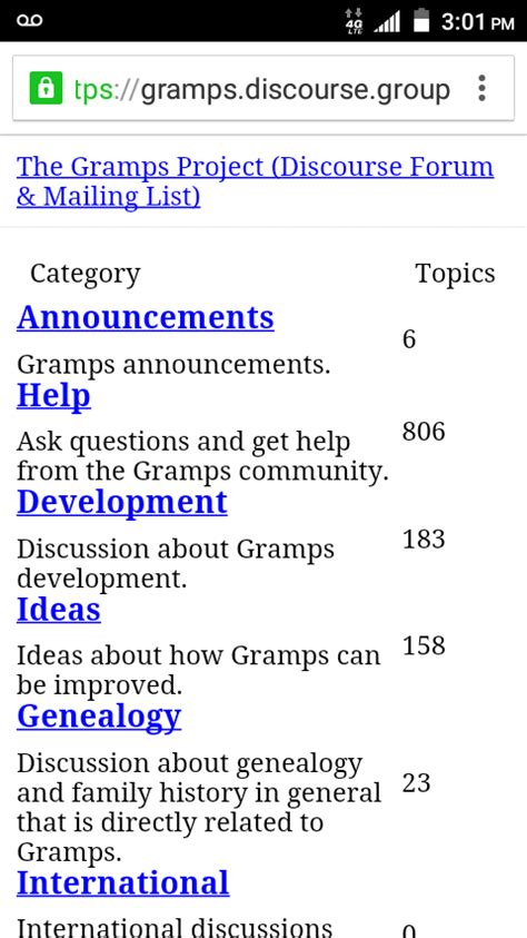 Which Browsers Dislike Discourse Feedback The Gramps Project