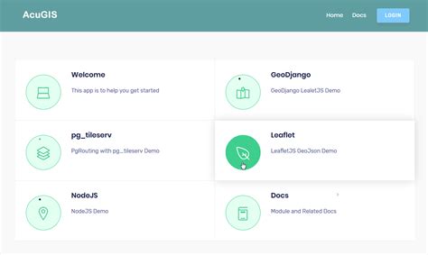 Welcome App — AcuGIS PostGIS Module 0.4.3 documentation