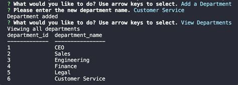 GitHub StephCambria Employee Tracker With SQL
