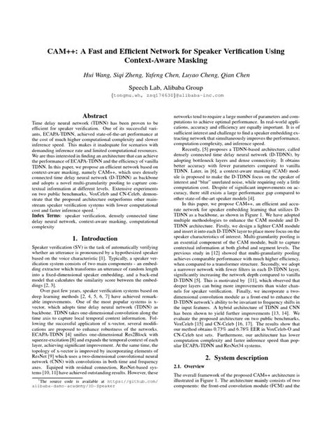 cam a fast and efficient network for speaker verification using