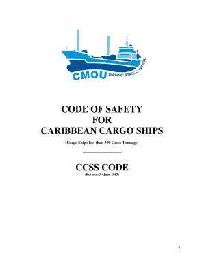 Fillable Online Code Of Safety For Caribbean Cargo Ships PUC Open Data Fax Email Print PdfFiller