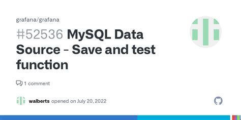 MySQL Data Source Save And Test Function Issue Grafana