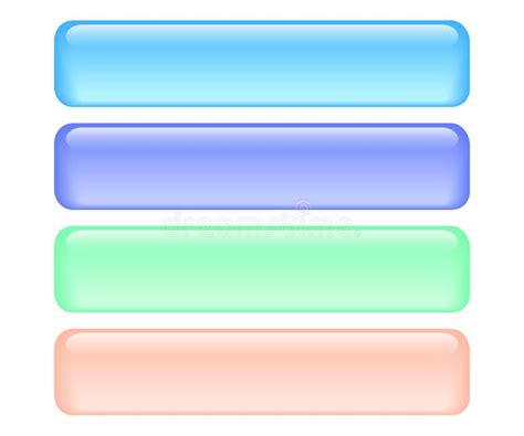 Shiny Rectangle Buttons Stock Vector Illustration Of Rectangle 10777627