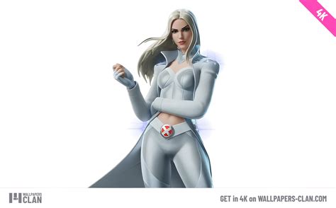 Emma Frost Fortnite White Suit Desktop Wallpaper Download In 4K