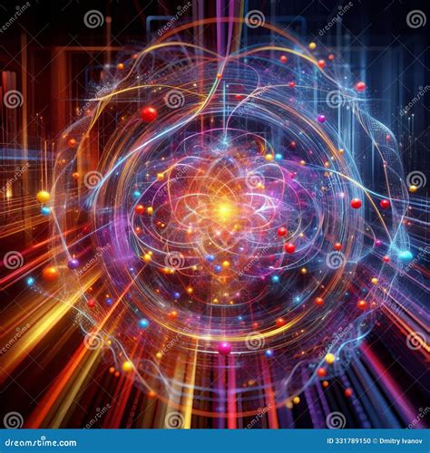 Quantum Computing Visualization An Abstract Representation Of Qu Stock
