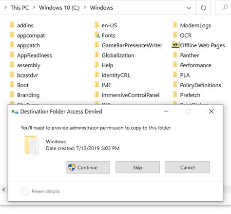 Restrictions When Copyingmoving Files To C Drive Windows 10 Forums