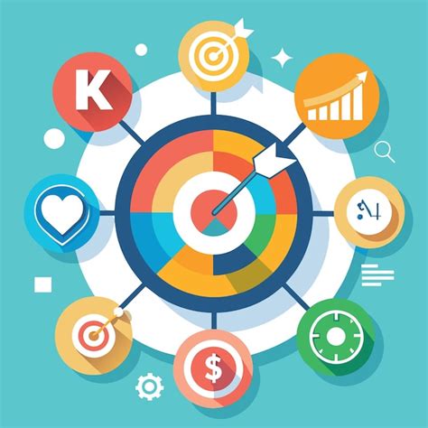 Premium Vector Kpi Key Point Indicator Business Target And Goal Management Concept By Multiple