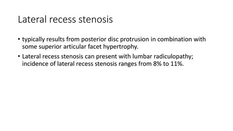 Lumbar Spinal Stenosis Pptx