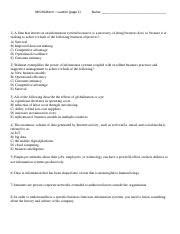 Key Concepts In Management Information Systems Midterm Exam Course Hero