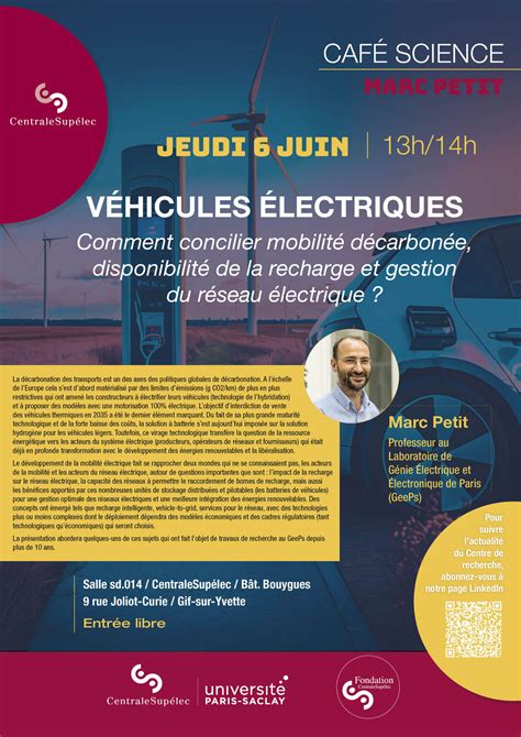 Centralesupélec Paris Saclay University Research Center Sur Linkedin Caféscience Geeps