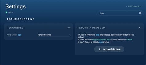 add search to settings · issue 824 · beammw beam ui · github